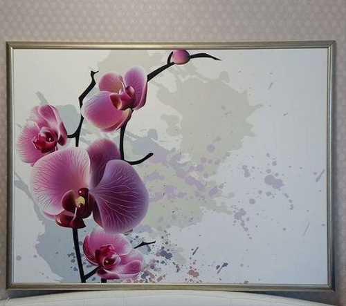 Картина постер в раме "Орхидея"