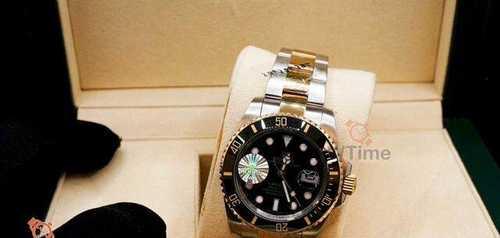 Мужские наручные часы Rolex Submariner (Gold Black