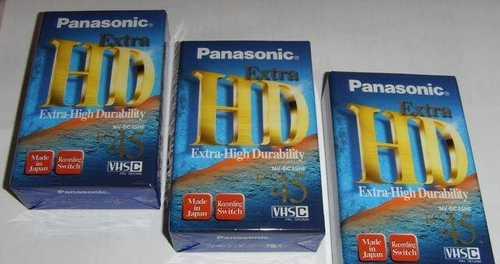 Видеокассеты Panasonic VHS-C новые (запечатанные)