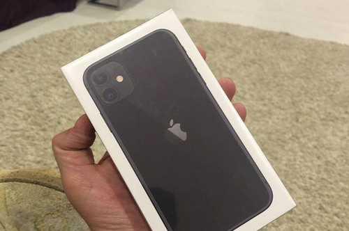 Телефон iPhone 11 128gb black рст запечатан