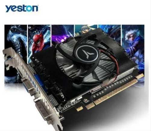 Новая видеокарта Yeston Geforce GT 730 2 гб gddr5