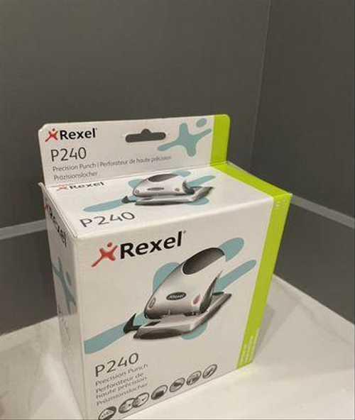 Дырокол Rexel P240 до 40 листов синий с линейкой