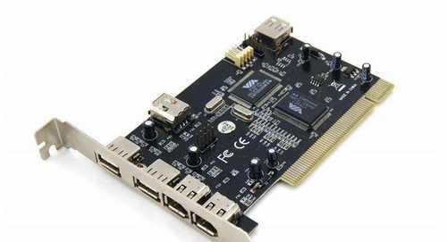 Контроллер Combo VIA PCI USB2.0 + FireWire 1394