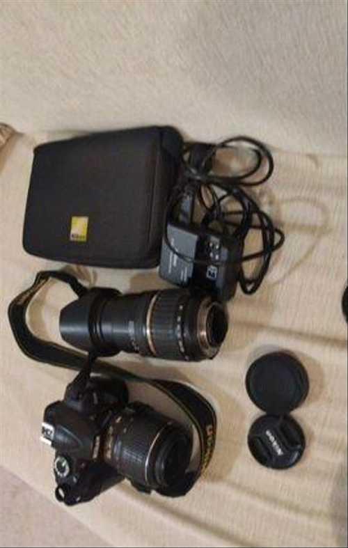 Nikon D3000 + tamron 18-200 в комплекте