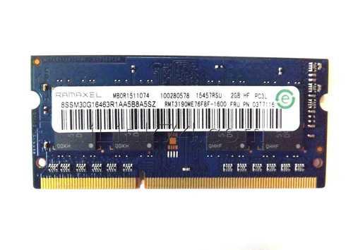 Оперативная память SO-dimm DDR3L 2Gb Ramaxel