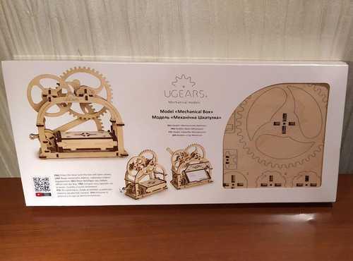 3D puzzle ugears механическая шкатулка