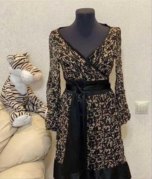 Дизайнерское шелковое платье Diane von furstenberg