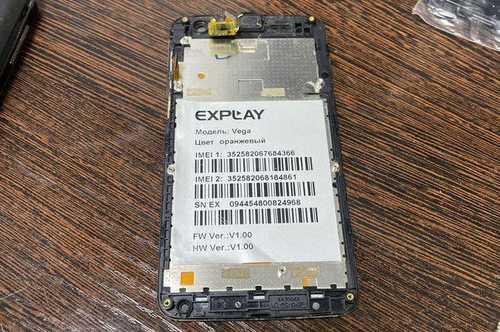 Дисплей в рамке Explay Vega оригинал
