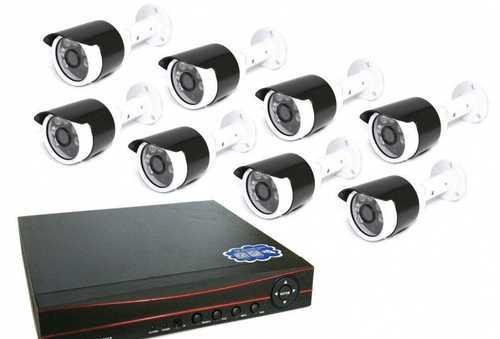 Комплект IP видеонаблюдения 8 камер XPX K3908 5 Mp