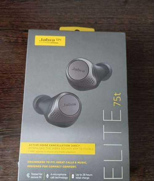 Беспроводные наушники TWS Jabra Elite 75t