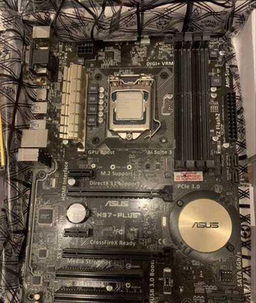 Комплект Intel Core i7 -4790, Asus H97 Plus, 8Gb