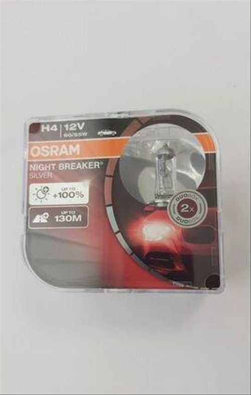 Лампа авто H4 12V- 60/55W(P43t)(2шт) DuoBox (Osram