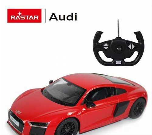 Машинка на радиоуправлении rastar audi R8 2015 Version, цвет красный, 1:14 74400R