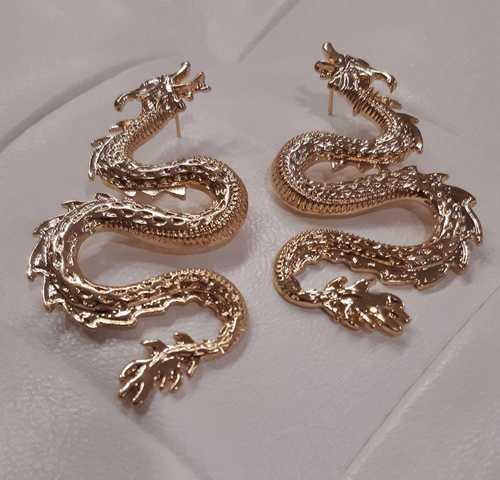 Серьги - гвоздики (Драконы)