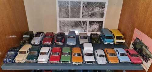 1:43 автолегенды. Модели машин