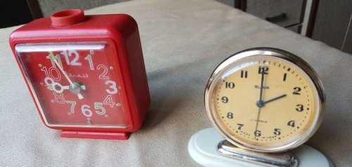 Часы - будильники редкие модели винтаж СССР