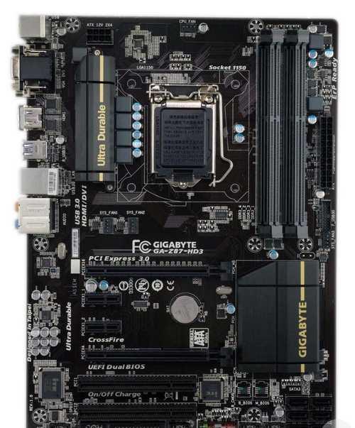Образцовая плата под LGA 1150: Gigabyte GA-Z87-HD3