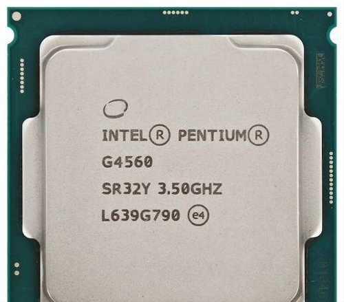 Процессор Intel Pentium G4560 LGA1151, 2 x 3500 мг