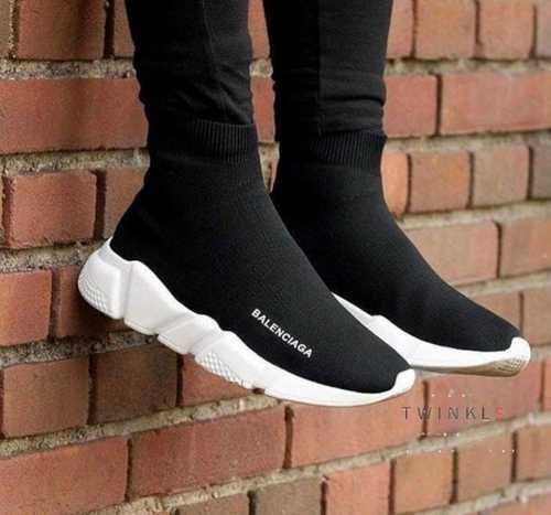 Кросcовки Balenciaga Speed Trainer-40 ч-б