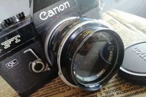 Canon ft ql черный пленочная фотокамера