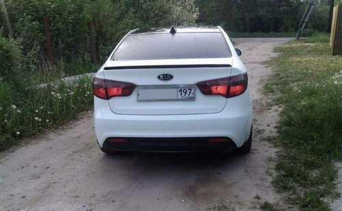 Лип спойлер kia rio 3