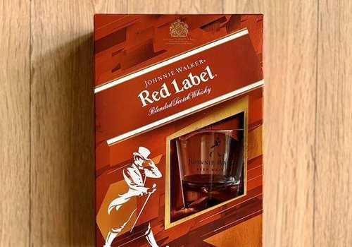 Коробка Johnnie Walker Red Label со стаканом