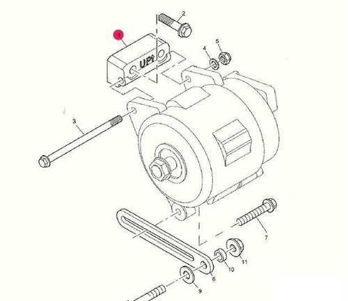 Кронштейн генератора 3824A071 Perkins