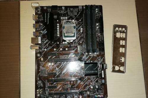 Комплект gigabyte Z370P D3 + i5-8600K