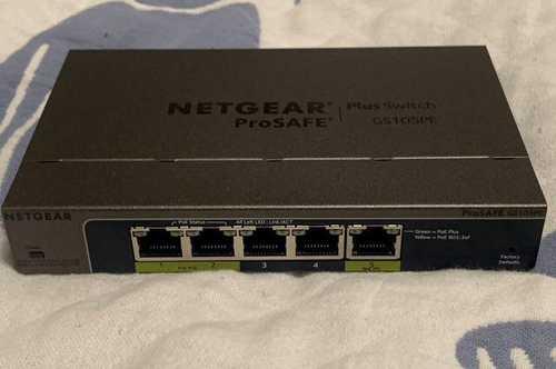Коммутатор NetGear ProSafe GS105PE PoE / 1Gbit
