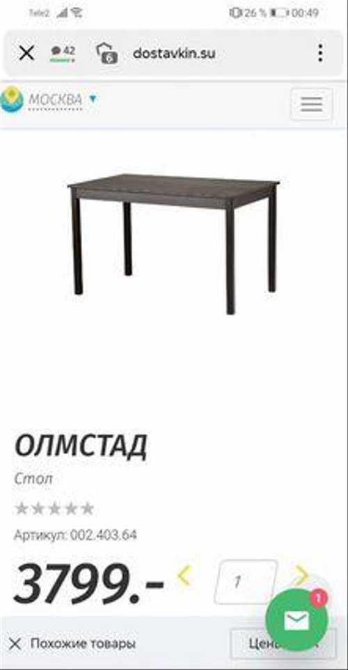 Стол кухонный IKEA