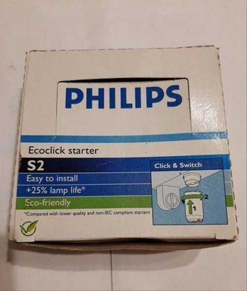 Стартер Philips S2 4-22W 220/240V (коробка, 25 шт