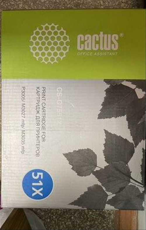 Лазерный картридж Cactus cs-q7551x (HP 51X ) черны
