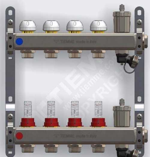 Коллектор теплого пола Tiemme. Италия. Новый