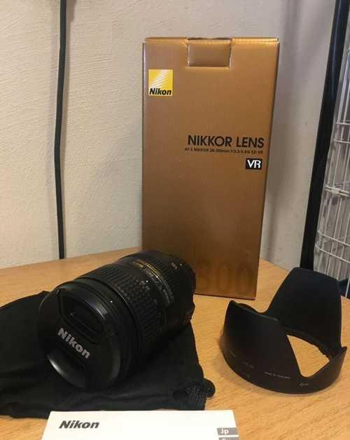 Объектив nikkor lens af-s nikkor 28-300mm f/3.5-5