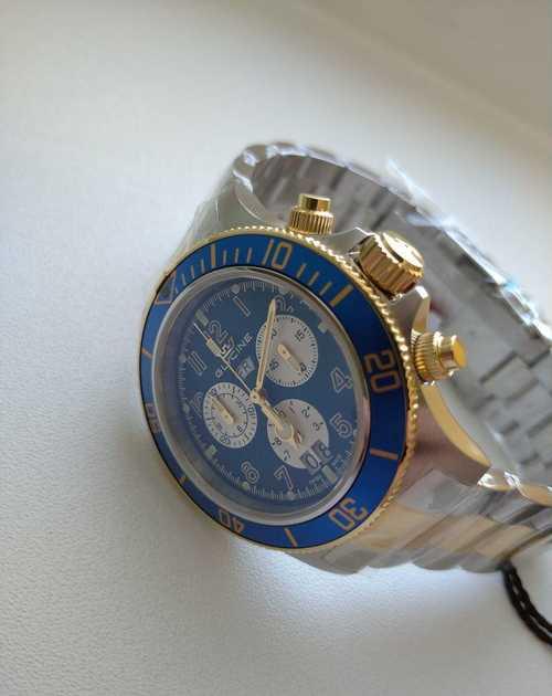 Glycine Combat Sub Swiss Made Биколор Хронограф