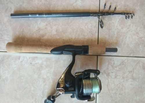 Спиннинг shimano и катушка shimano Alivio 1000 fa