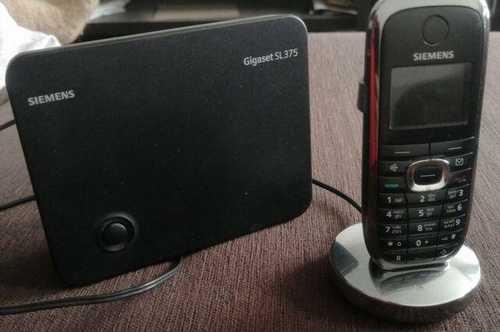 Телефон dect Siemens Gigaset SL375 black