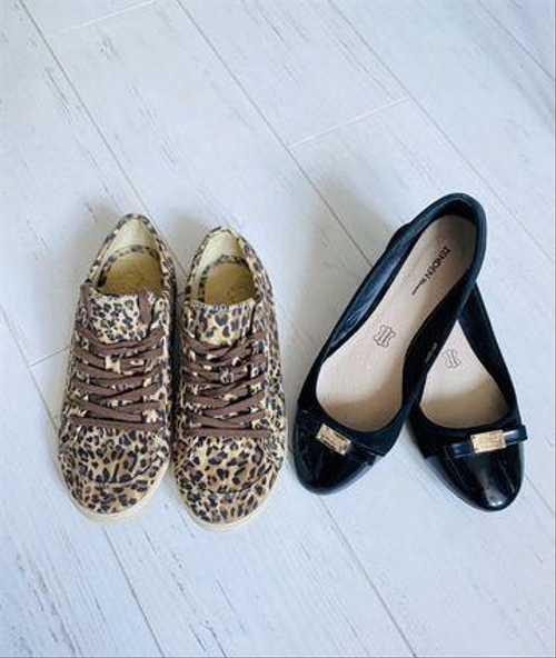 Кеды River Island,37, балетки Zenden, 38