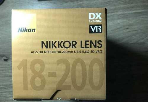 Объектив Nikon AF-S DX Nikkor 18-200mm f/3.5-5.6G