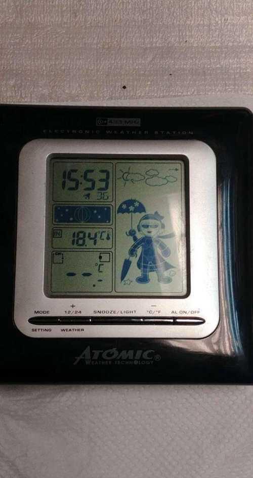 Метеостанция (atomic) часы,будильник, температур