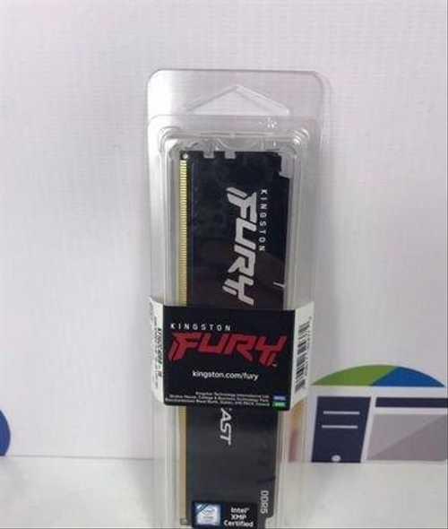 Память Kingston DDR5 16Gb fury Beast Black 5200Mhz
