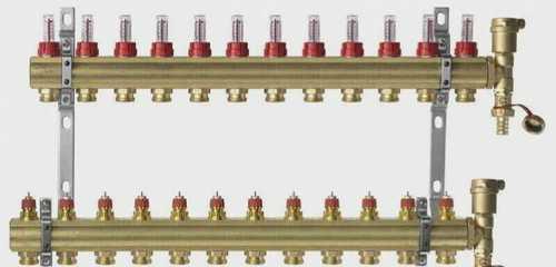 Комплект коллекторов danfoss на 12 выходов