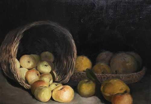 Картина "Натюрморт с яблоками и грушами"