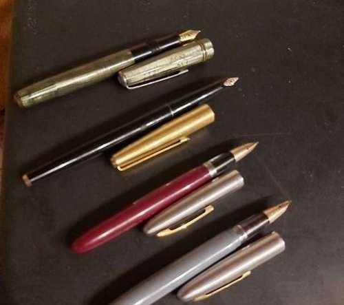Винтажные перьевые ручки с золотым пером