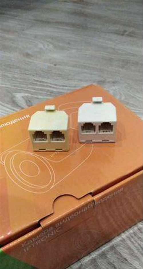 Разветвитель RJ45 (штекер) x 2RJ45 (гнездо)