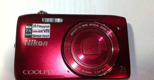 Фотоаппарат Nikon Coolpix S3500 на зап.части