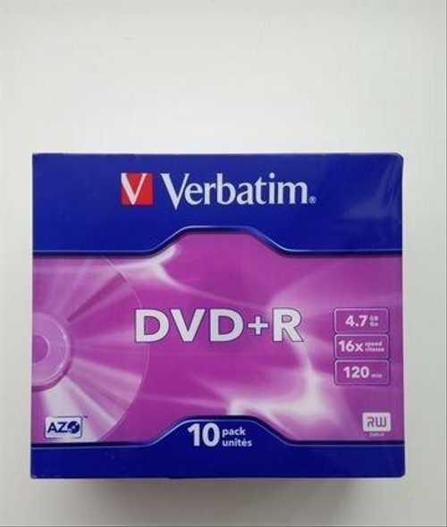 Диски (болванки DVD+R) 10 шт