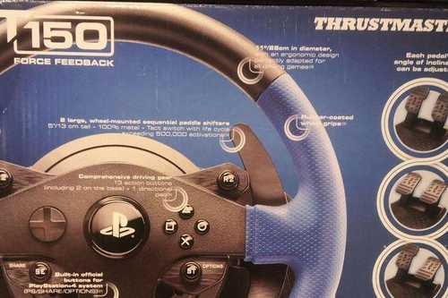 Игровой руль с педалями Thrustmaster T150