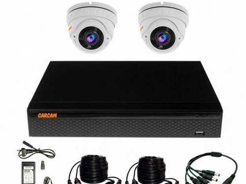 Готовый комплект видеонаблюдения carcam video KIT 5M-6 2 камеры