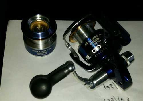 Катушка Daiwa Saltiga Game 3500 с запасной шпули 3